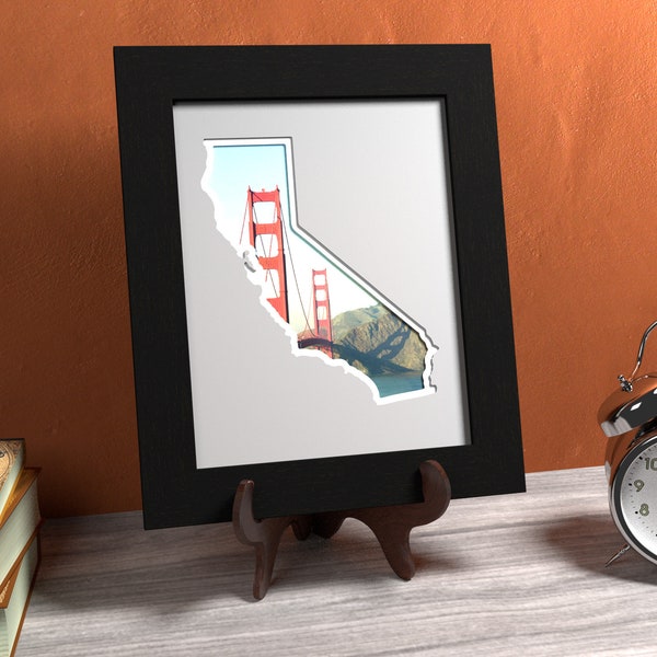 Framed California Map - Etsy