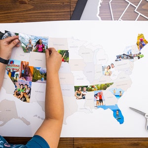 Personalized USA Photo Map - 50 States Travel Map Gift - Etsy UK