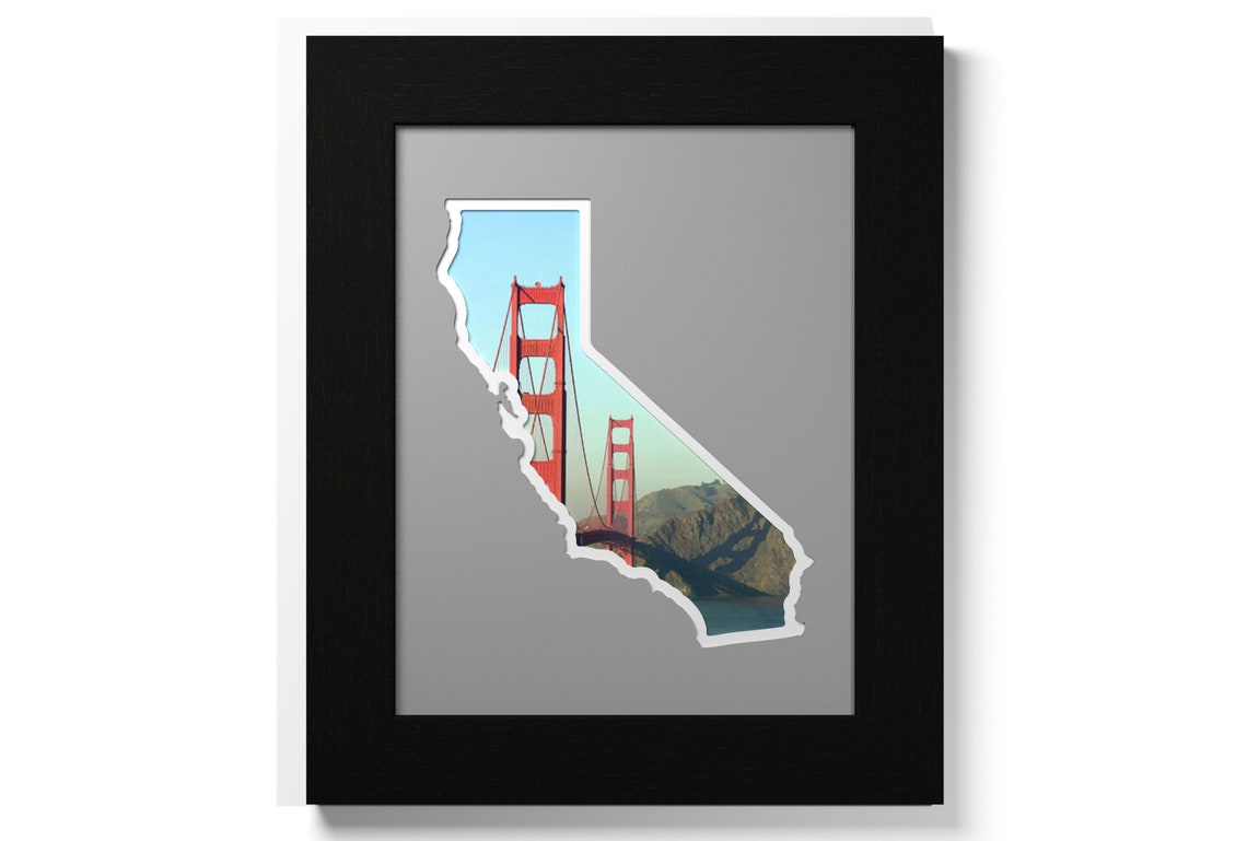 California Photo Map - Etsy