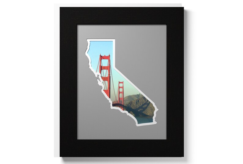 California Photo Map - Etsy