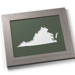 Virginia Photo Map - Etsy