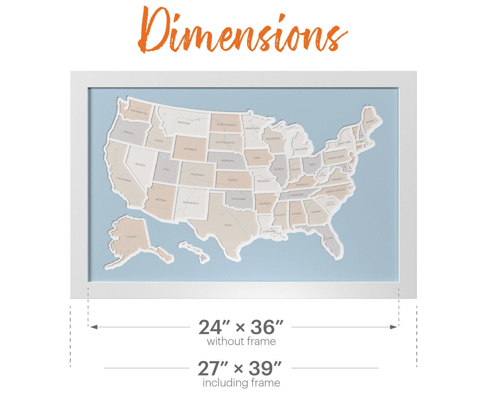 Personalized 50 States Photo Map A Unique USA Travel Collage - Etsy