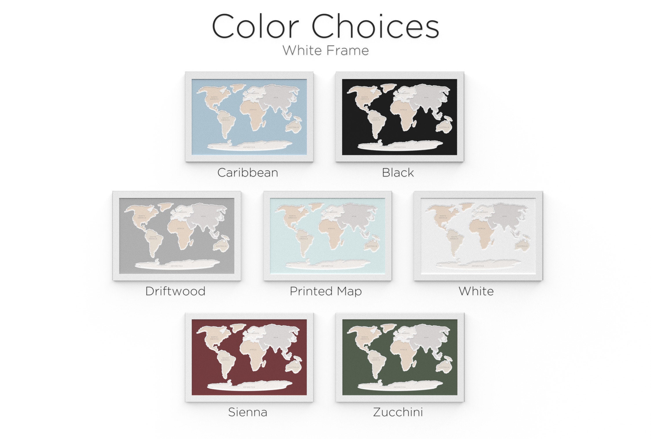 Seven Continents Photo Map | Etsy