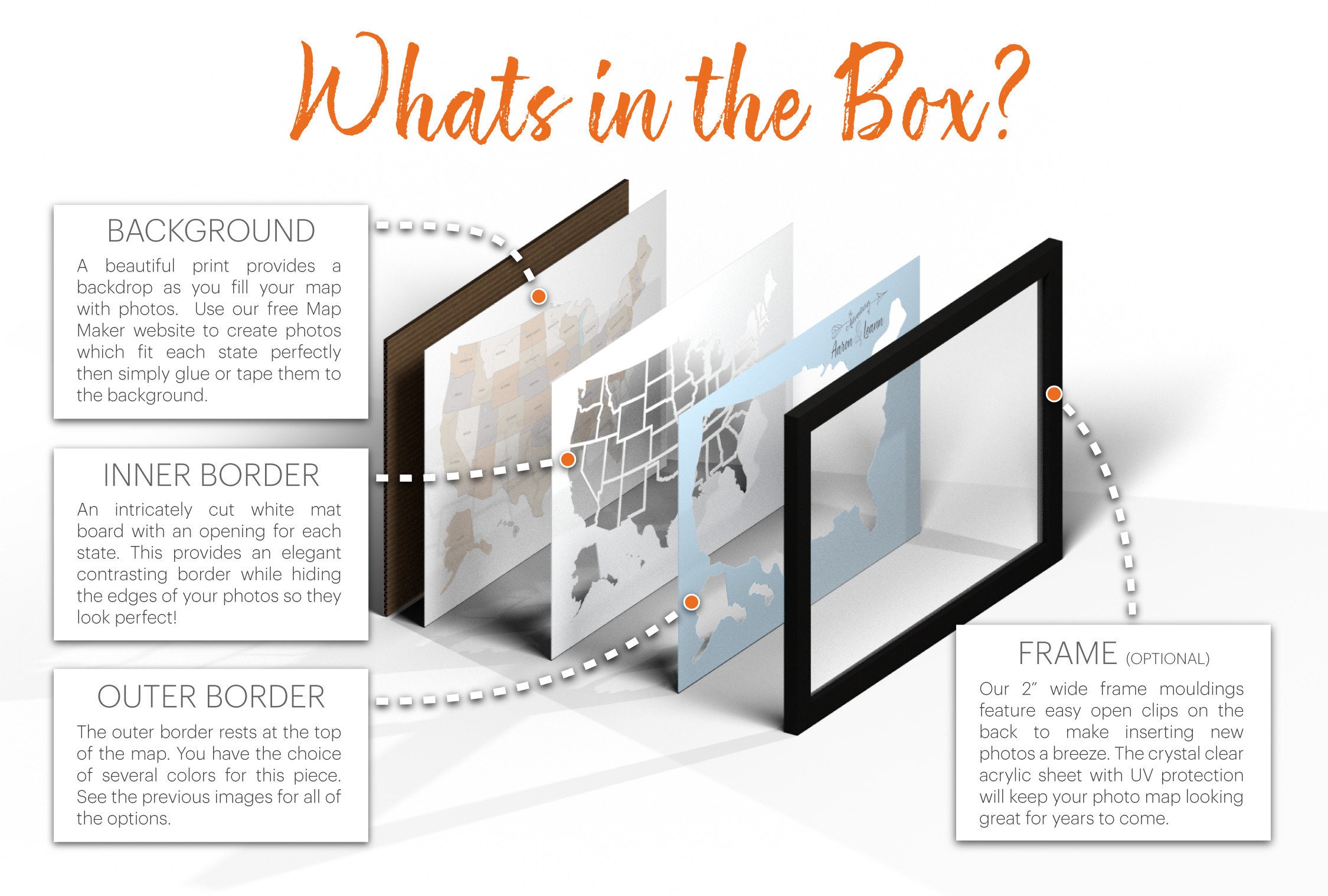 Personalized 50 States Photo Map A Unique USA Travel Collage | Etsy