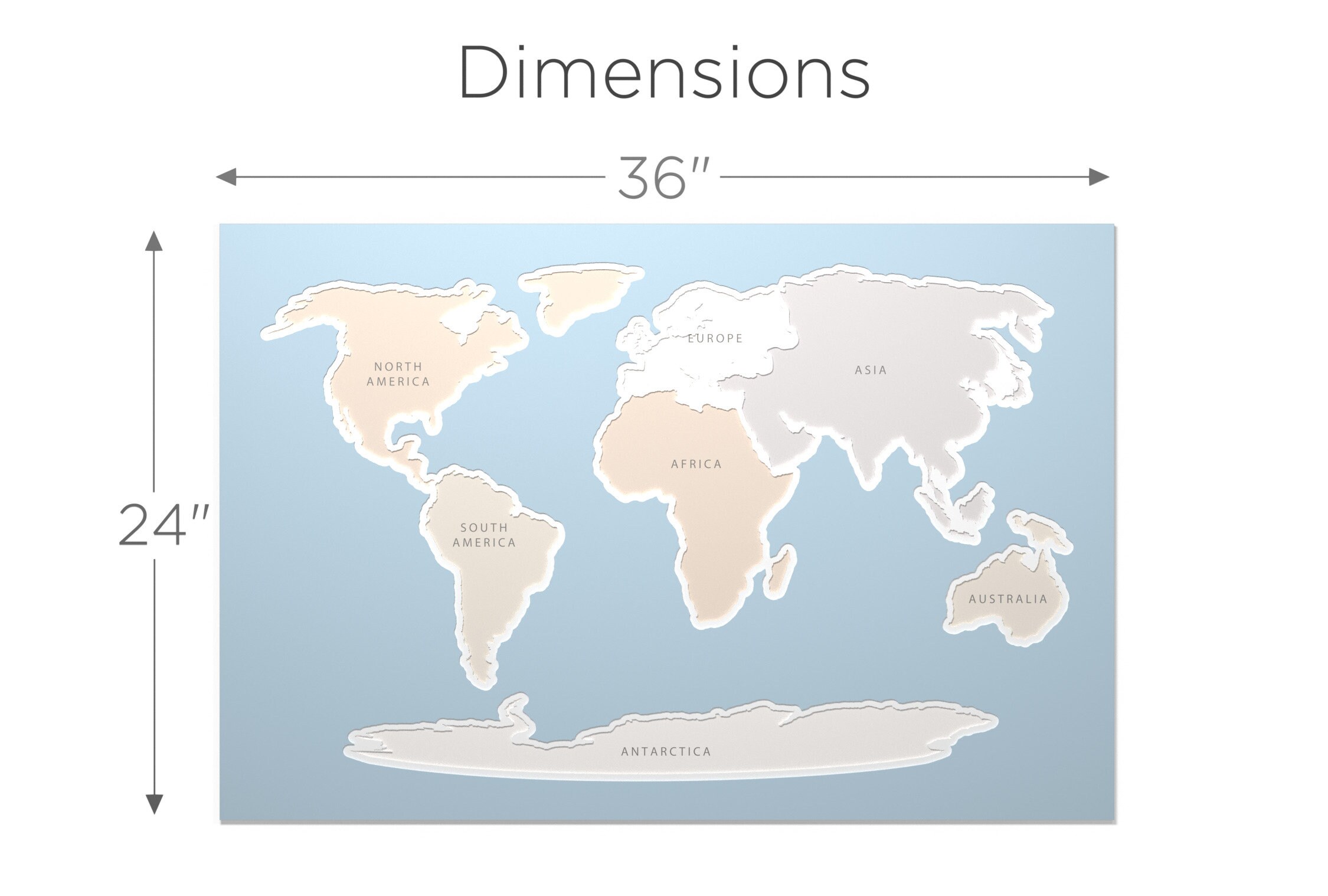 Seven Continents Photo Map | Etsy