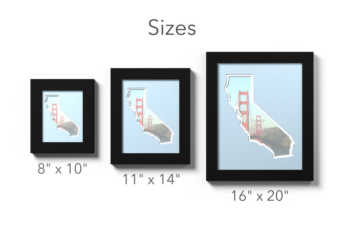 California Photo Map - Etsy