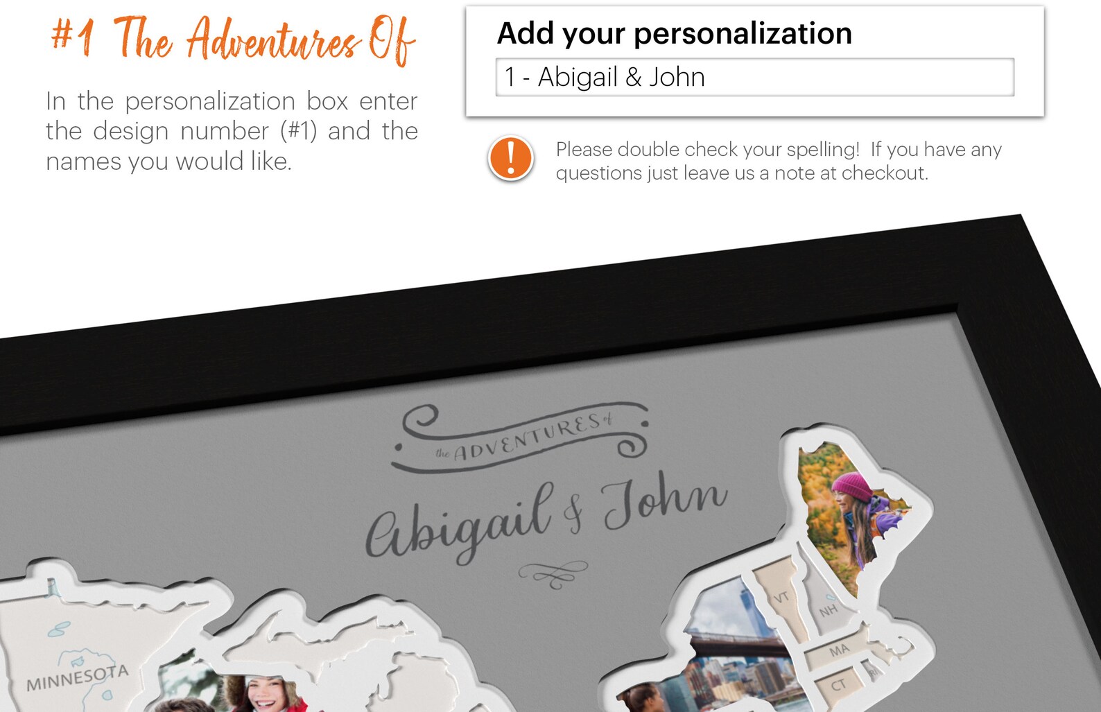 Personalized 50 States Photo Map A Unique USA Travel Collage - Etsy