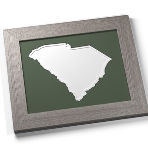 South Carolina Photo Map - Etsy