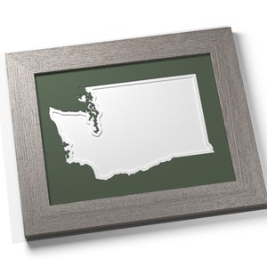 Washington Photo Map - Etsy