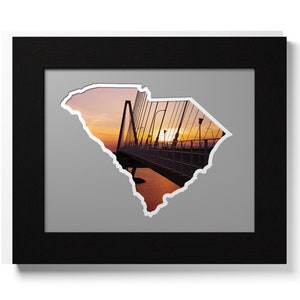 South Carolina Photo Map - Etsy
