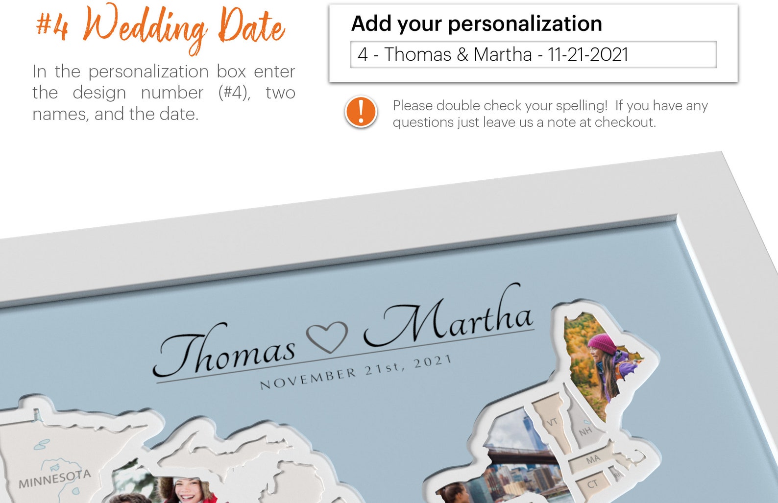 Personalized 50 States Photo Map A Unique USA Travel Collage - Etsy