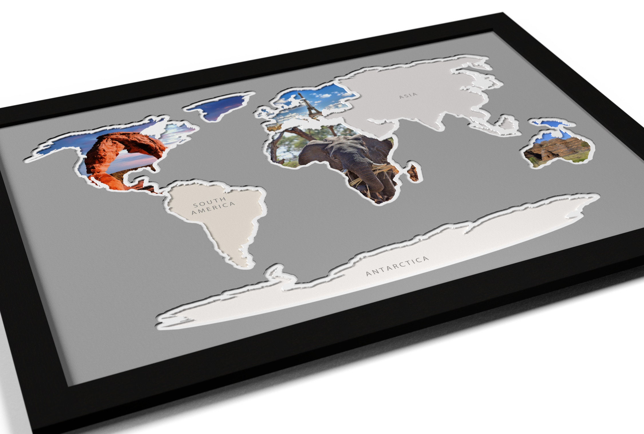 Seven Continents Photo Map | Etsy
