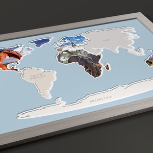 Seven Continents Photo Map - Etsy