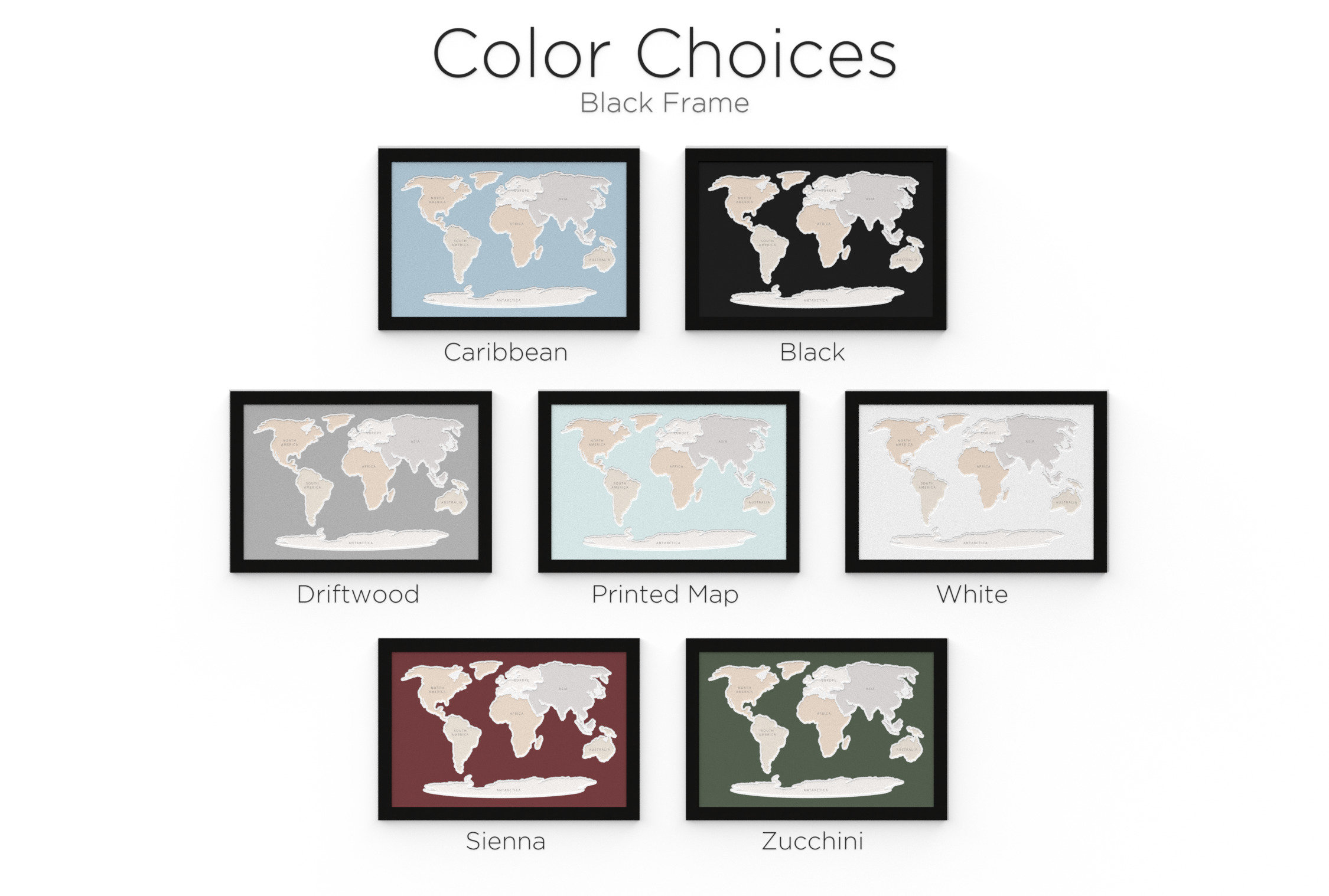 Seven Continents Photo Map | Etsy