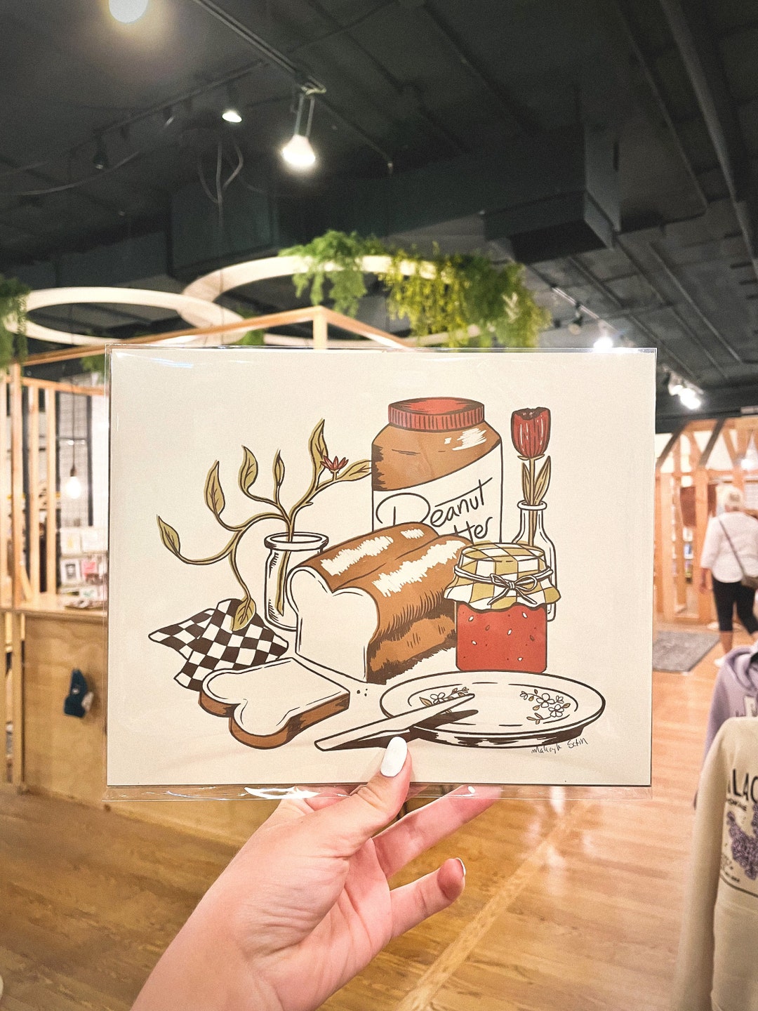 PB&J Art Print , Cute Wall Art, Kitchen Art Print, 8x10 - Etsy