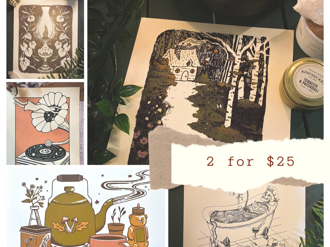 2 for 25 Art Prints - Etsy