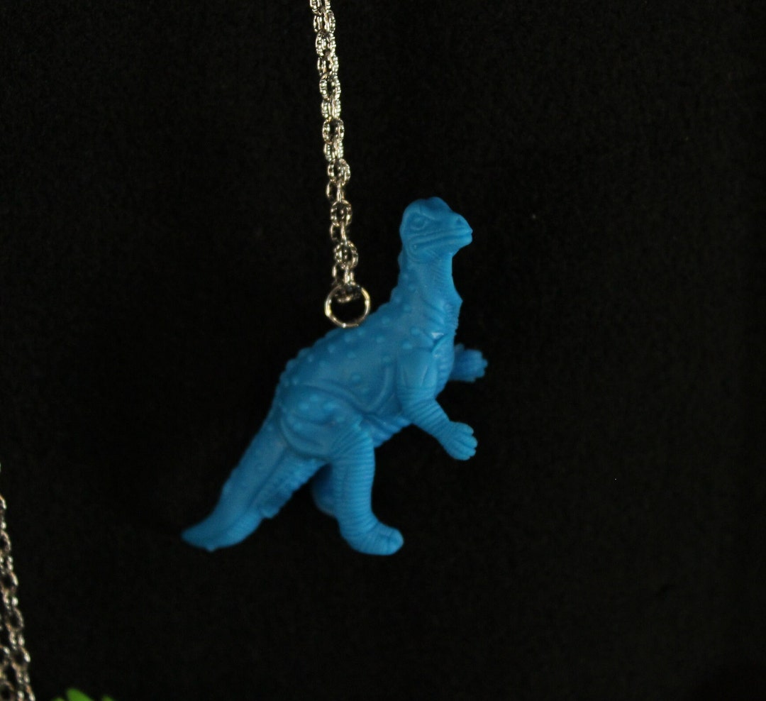 Blue Dinosaur Rave Necklace for Lost Lands Headbangers! - Etsy