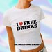 Y2K I Heart Free Drinks Download, I Heart Free Drinks Funny Shirt, I ...