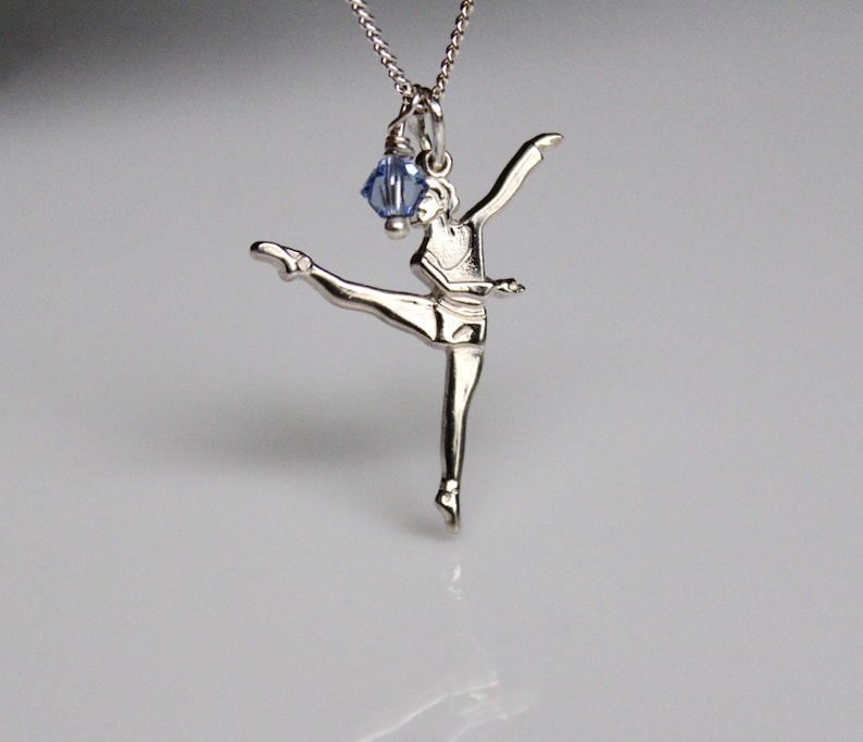 Dance Jewelry Necklace, Contemporary Dancer Necklace With Swarovski ...