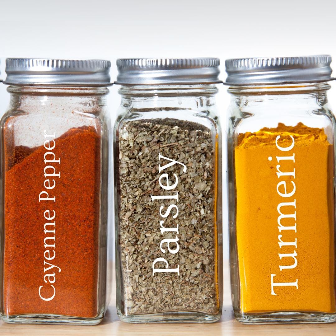 SVG 76 Spice Jar Labels for Cricut (DIGITAL DOWNLOAD) - Etsy