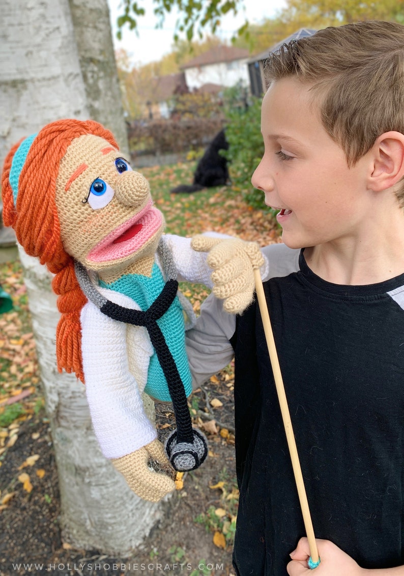 CROCHET PATTERN: Dr. Piper M.D. Hand Puppet / Amigurumi / - Etsy UK