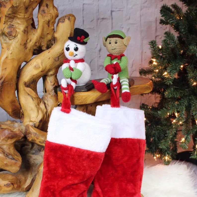 CROCHET PATTERN: Penguin Christmas Stocking Hanger - Etsy