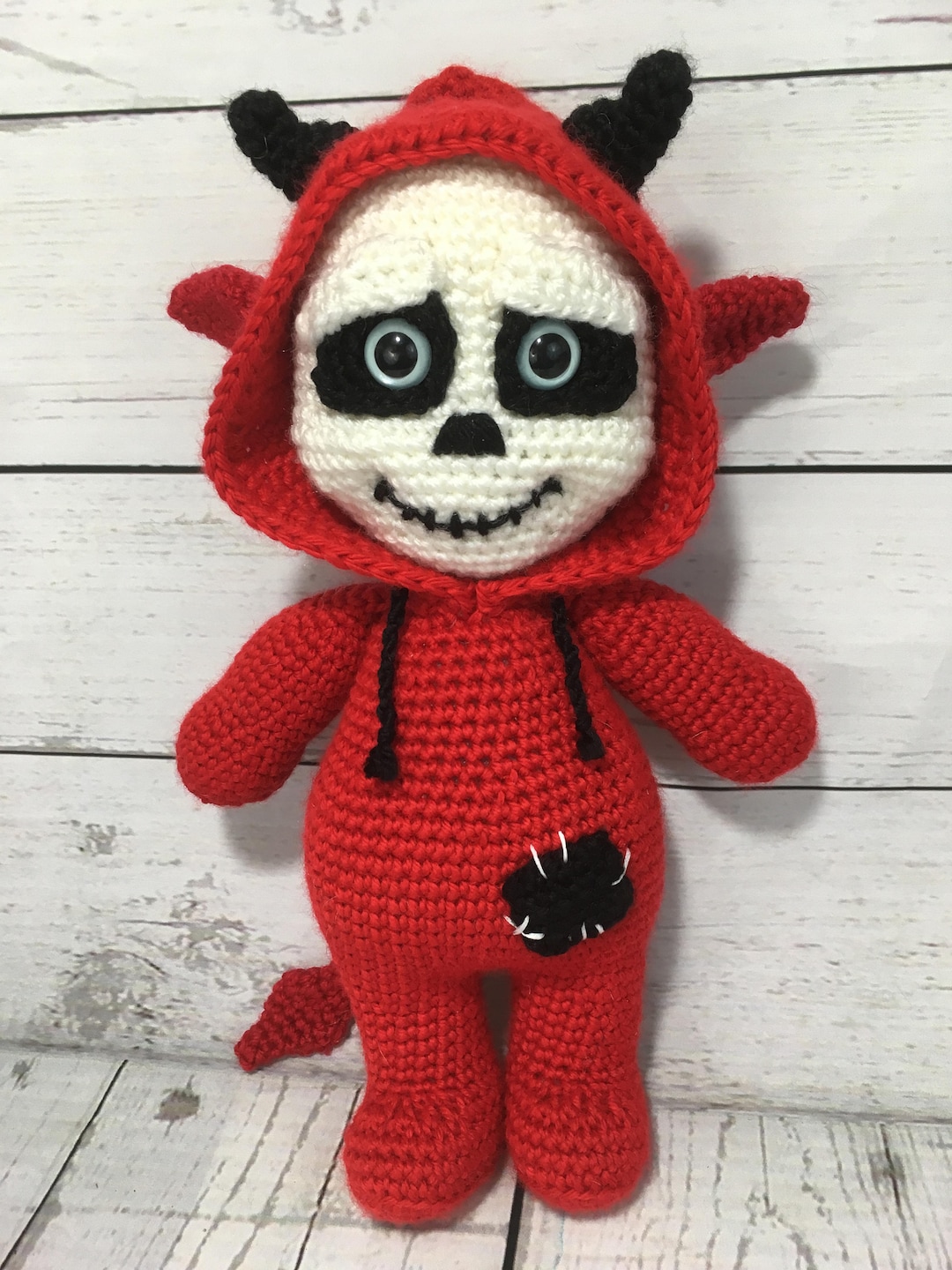 CROCHET PATTERN: PJ Pals Skully Skeleton / Amigurumi / Halloween ...