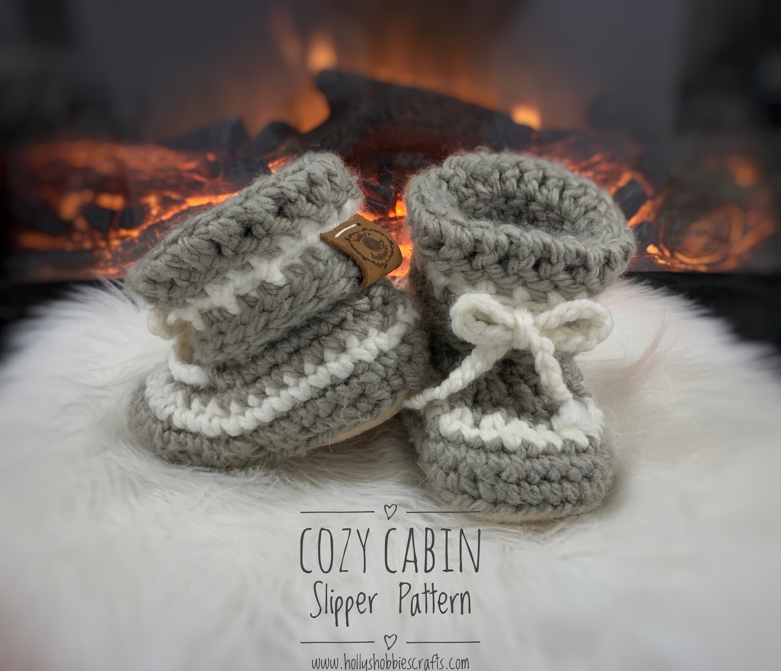 CROCHET PATTERN: Cozy Cabin Slippers infant Sizes 1-6 - Etsy