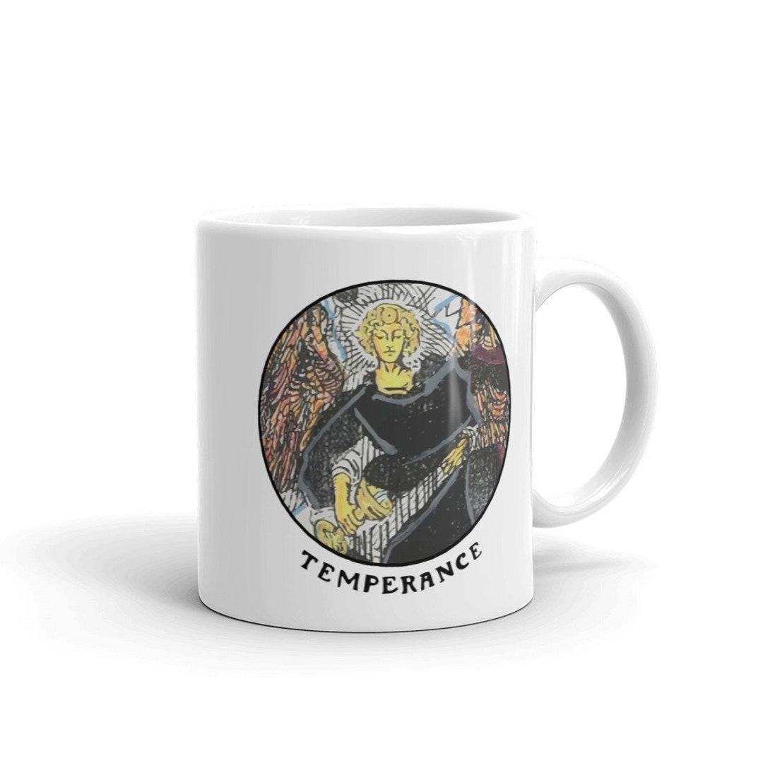 Tarot Card Mug, Tarot Strength Mug, Temperance Mug, Tarot Coffee Mug ...