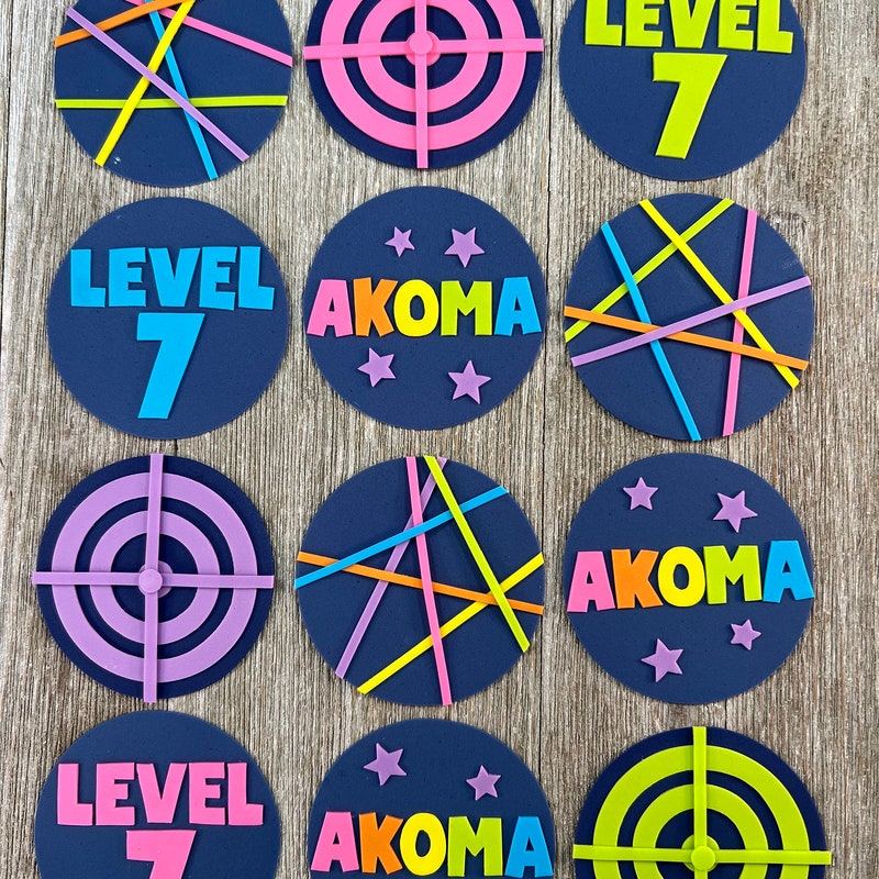 Laser Tag Cupcake Toppers - Etsy
