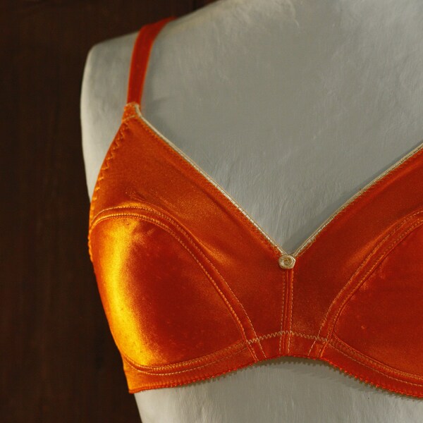 Orange Bra - Etsy