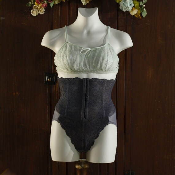 Translucent bottom panty corset vintage shapewear lo… - Gem