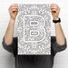 Alphabet Adult Coloring Pages Instant Download Letter B - Etsy