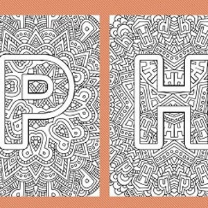 Custom Name Coloring Pages for Adults and Children - Any Name Available ...