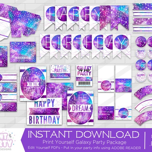 Happy Birthday Banner in Custom Colors Happy Birthday With | Etsy