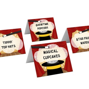 Printable Magic Show Birthday Party Decorations, Magician Birthday ...