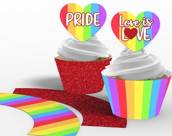 Gay Pride Cupcake - Etsy
