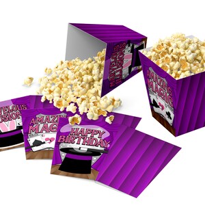 Printable Girl's Magic Show Birthday Party Decorations, Magician ...