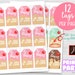 Printable Ice Cream Birthday Party Favor Gift Tags, Ice Cream Treat Bag ...