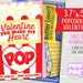 Printable You Make My Heart Pop Valentine's Day Cards for Kids, Popcorn ...