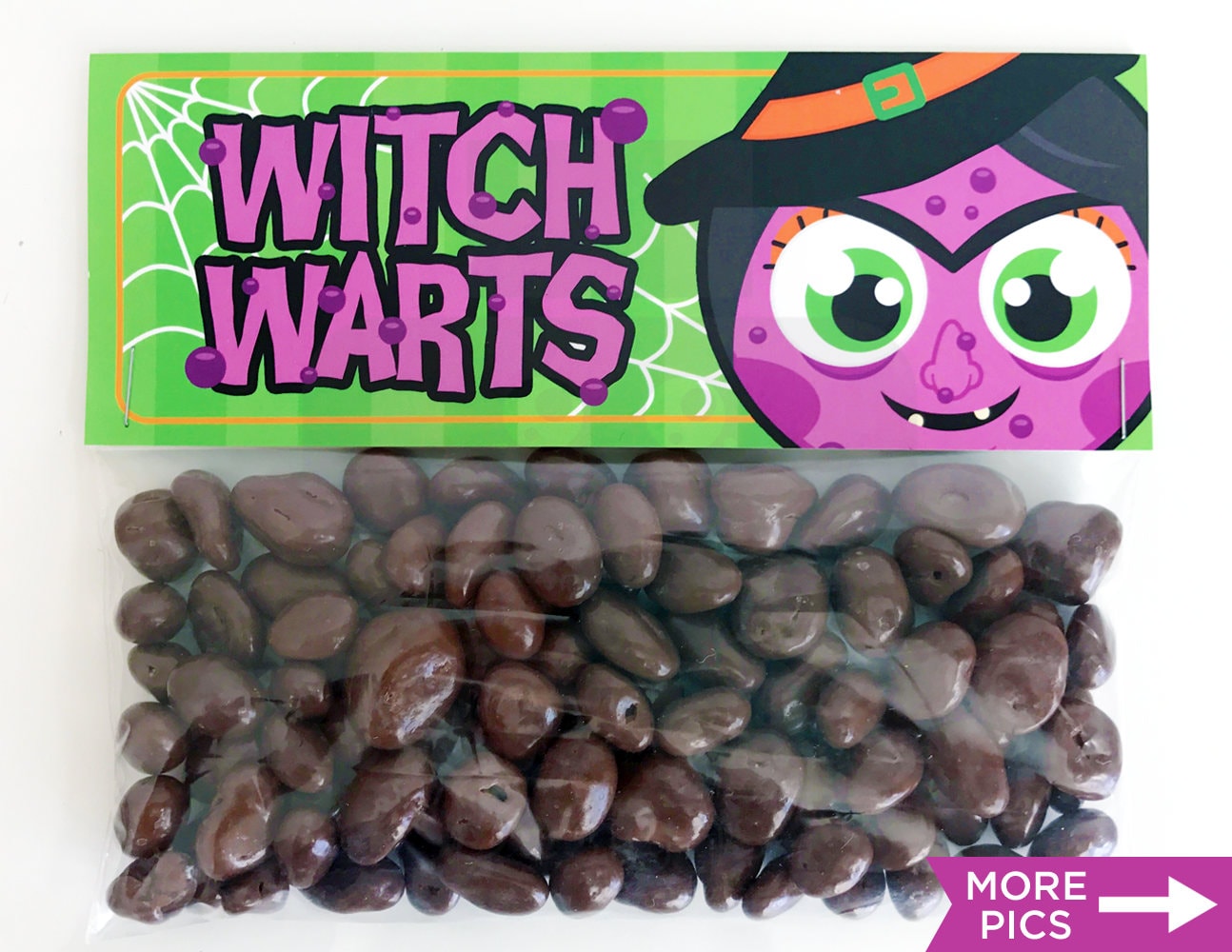 Printable Witch Warts Halloween Treat Bag Toppers Kids | Etsy
