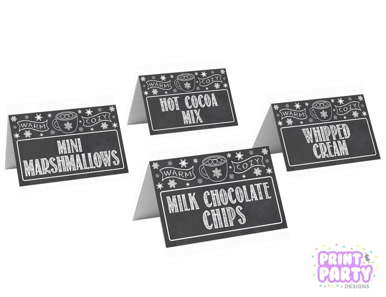 Printable Hot Chocolate Bar Kit Office Holiday Party Hot - Etsy Canada
