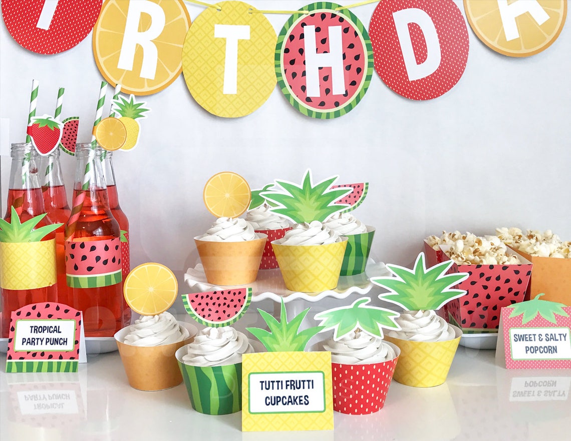 Tutti Frutti Birthday Party Package - Fruit Theme - Tutti Frutti Party ...