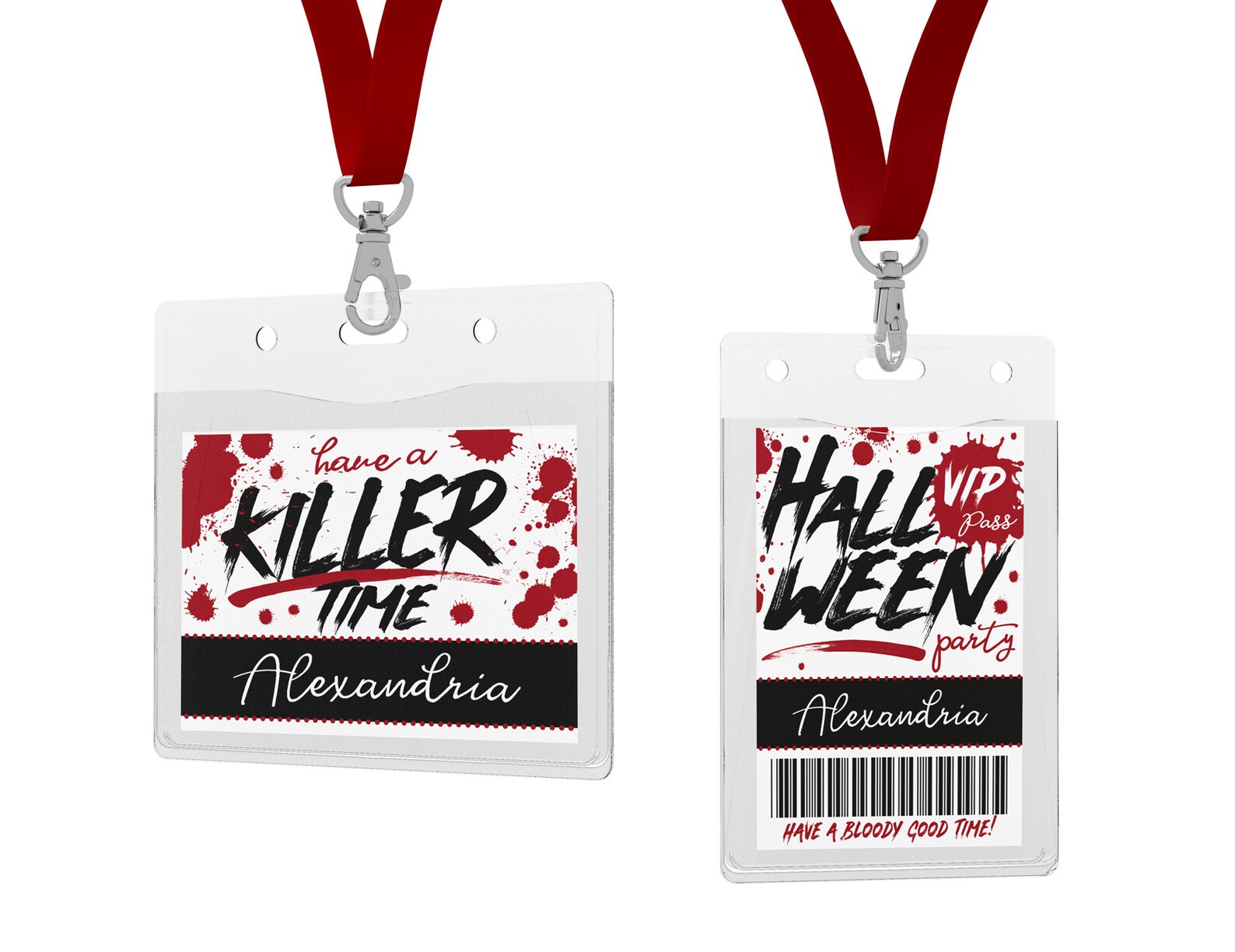 Printable Blood Splatter Halloween Party Decorations - Etsy