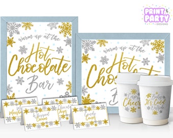 Printable Hot Chocolate Bar Kit Office Holiday Party Hot | Etsy Canada