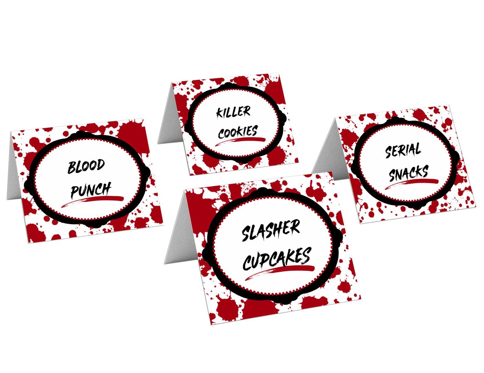 Printable Blood Splatter Halloween Party Decorations - Etsy