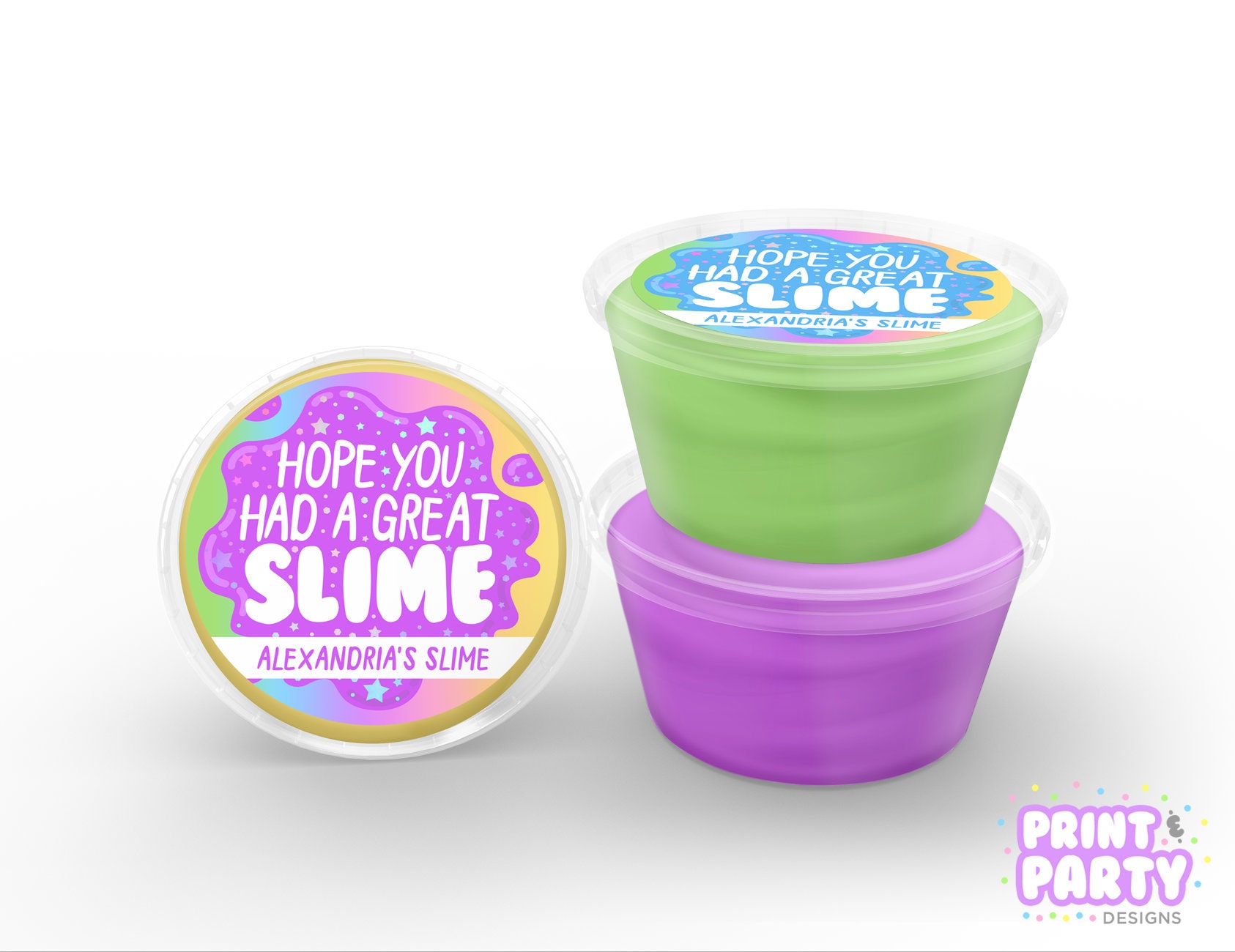 Printable Slime Making Station Kit Slime Birthday Party - Etsy
