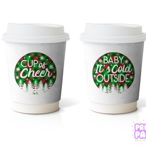 Printable Christmas Plaid, Hot Chocolate Bar Kit, Office Holiday Party ...