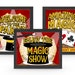 Printable Magic Show Birthday Party Decorations, Magician Birthday ...
