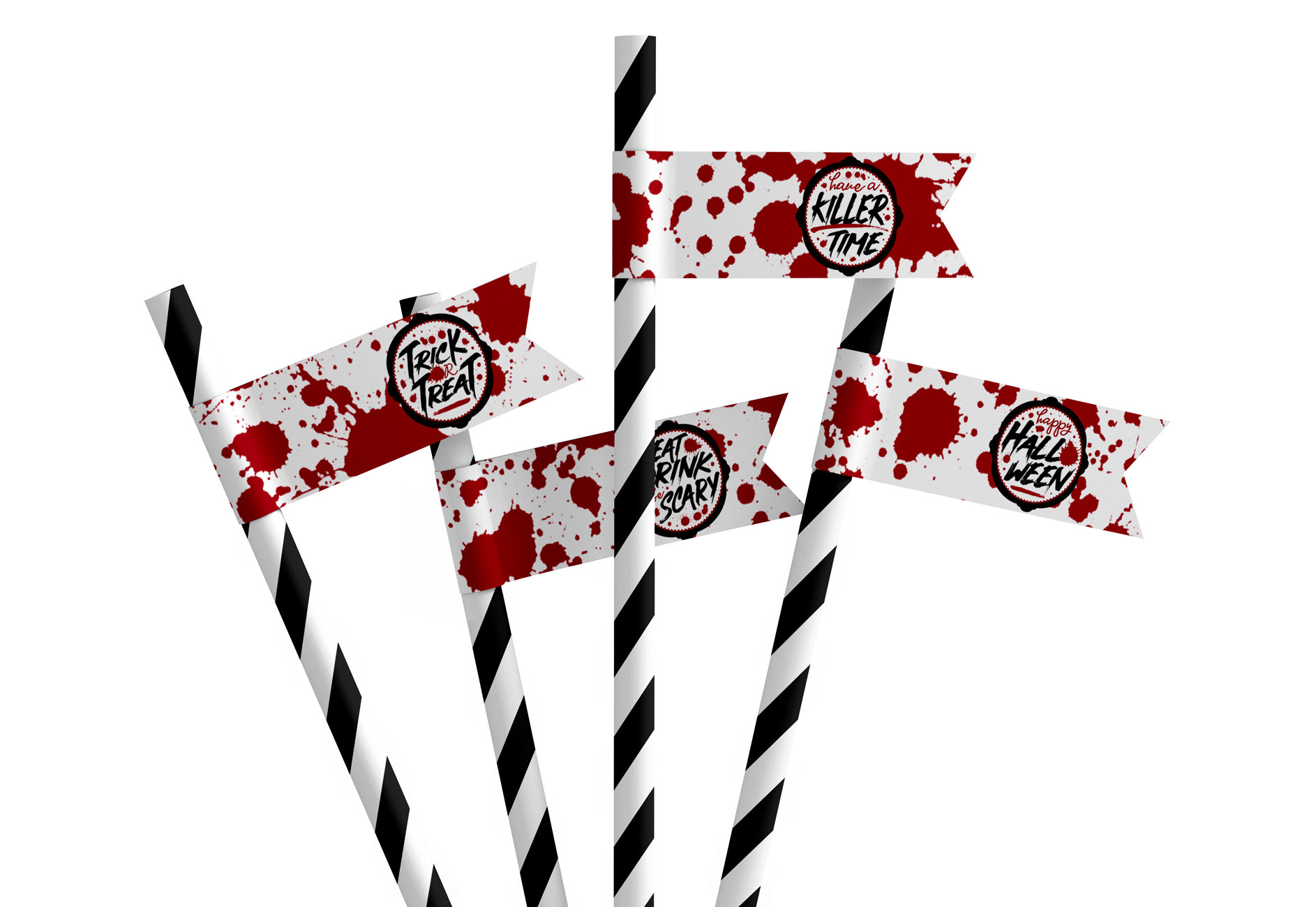 Printable Blood Splatter Halloween Party Decorations - Etsy
